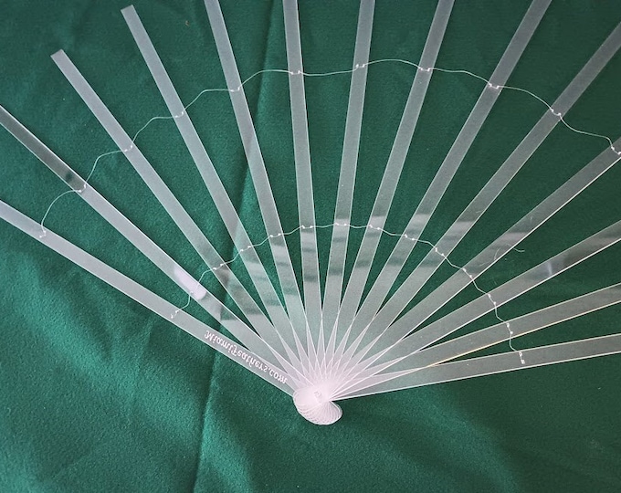 New Fans Staves Acrylic Burlesque DIY Fan for Feathers XTRA LARGE 17 ...