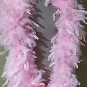 Light PINK Feather Boa 2 Yard 115 Gram No Shedding Professional Quality ...