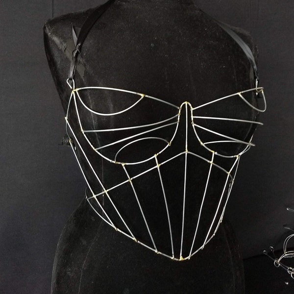 Silver Corset - Etsy