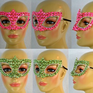 Rhinestone Mask - Etsy