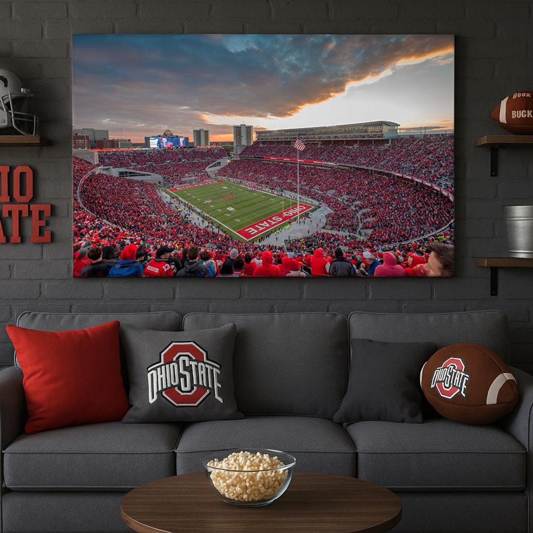 Ohio State Buckeyes | Ohio Stadium | Print Decor Wall Art Design for ...