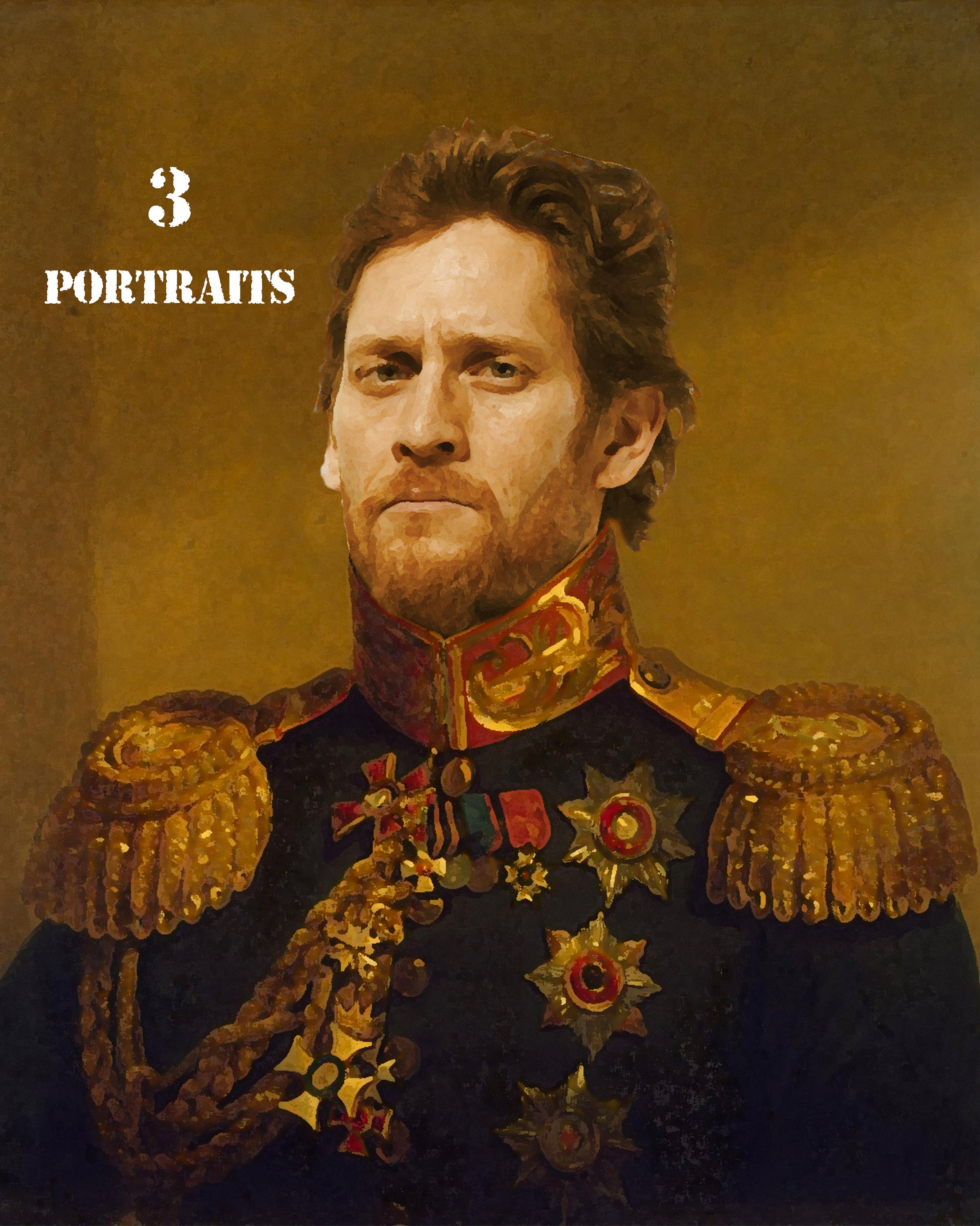 3 Custom Personalized Military Portraits | Etsy