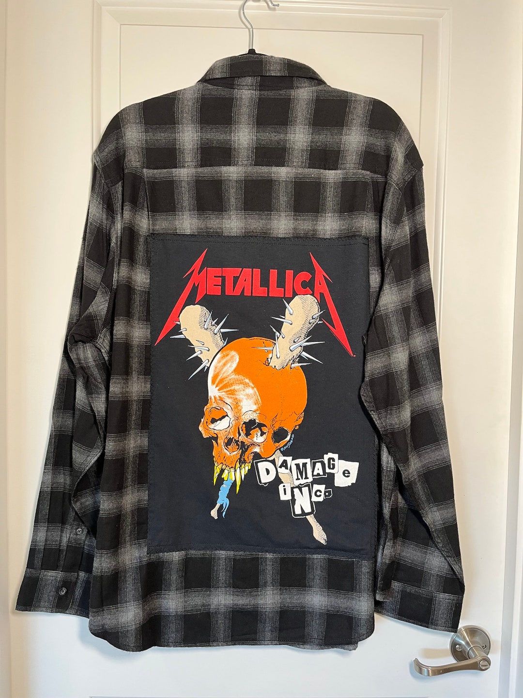 Metallica METAL BAND Flannel Mens Size 2XL - Etsy