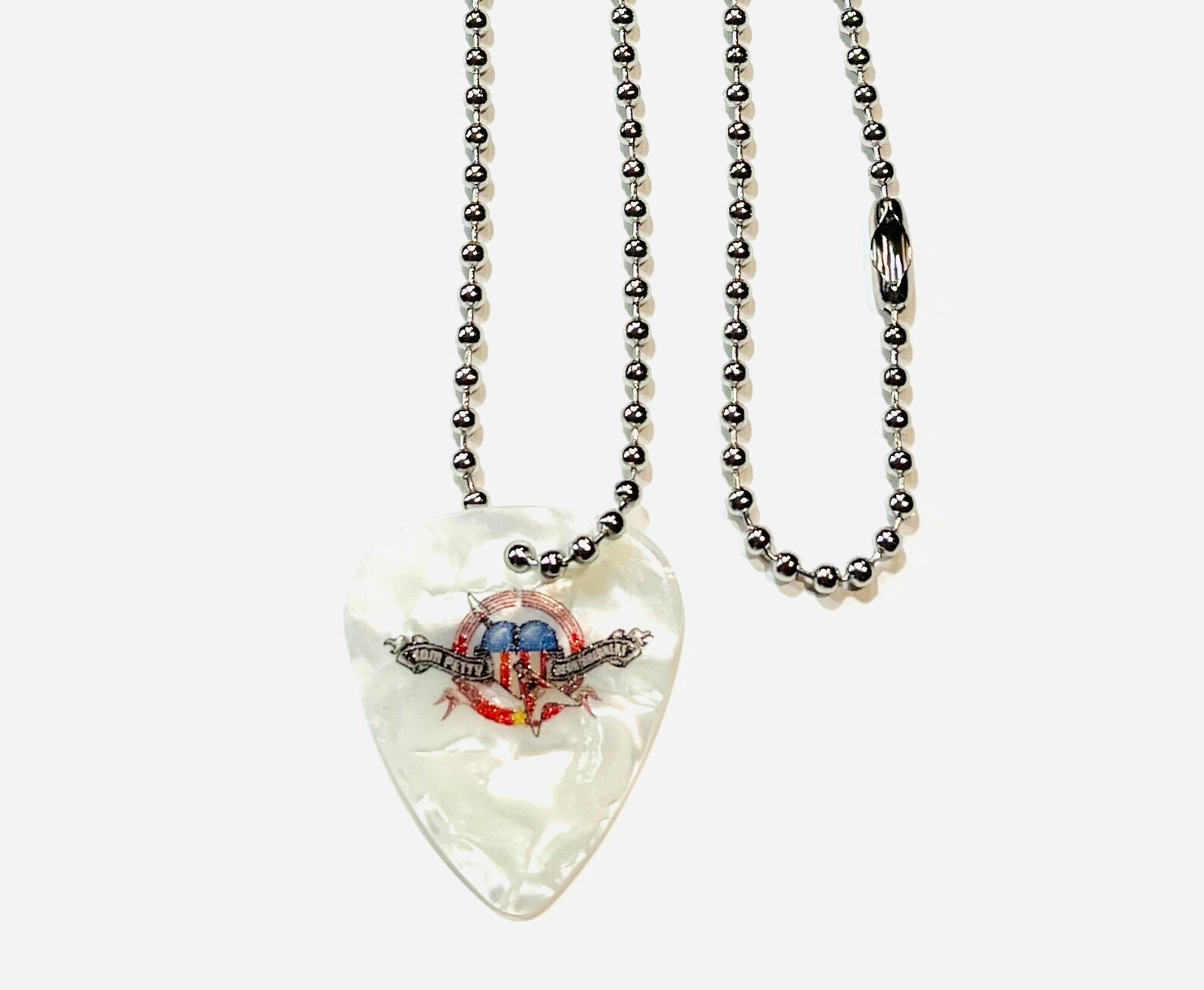 Tom Petty ROCK BAND NECKLACE 20 Inches Stainless Steel Guitar Pick ...