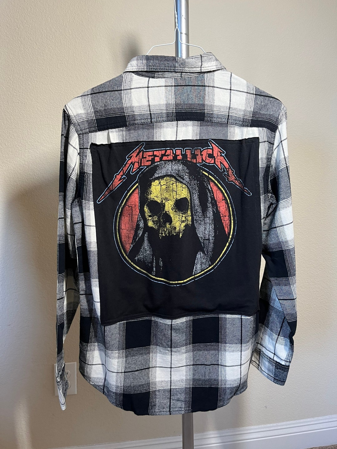 Metallica METAL BAND FLANNEL Mens Size Small - Etsy
