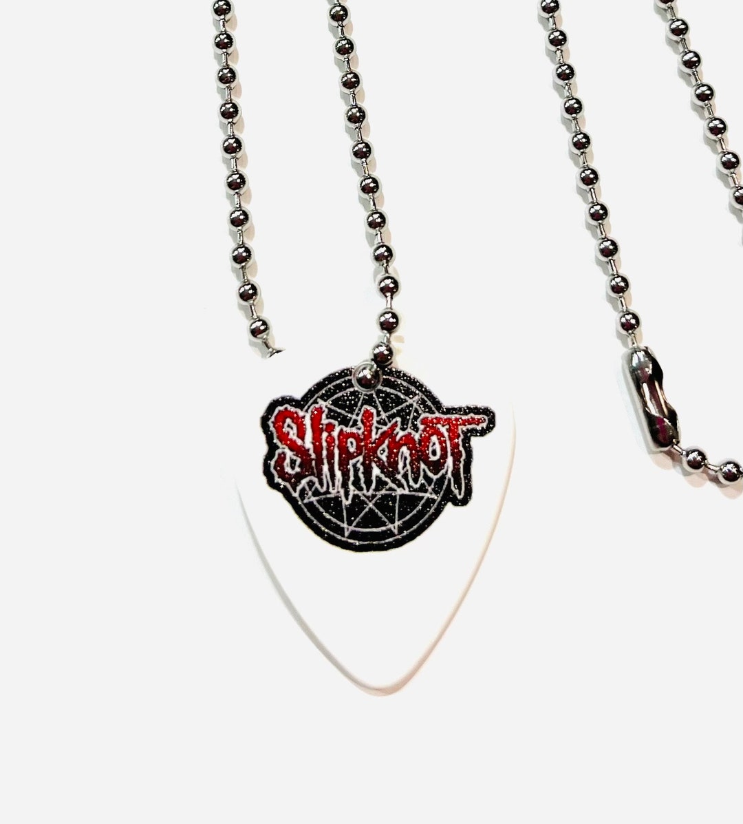 Slipknot METAL BAND NECKLACE 20 Inches Stainless Steel Guitar Pick ...