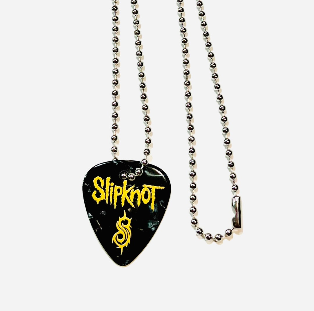 Slipknot METAL BAND NECKLACE 20 Inches Stainless Steel Guitar Pick ...