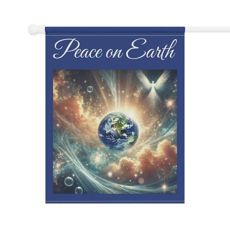 Peace on Earth Angel Flag Double-sided Outdoor Banner in 2 Sizes ...