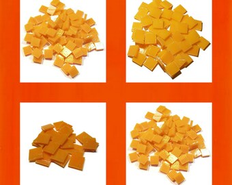 Orange glass squares | Etsy