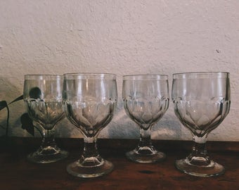 Glass goblets | Etsy