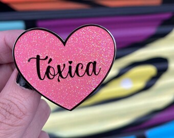 Toxica Pin Latina Culture Mexican Pins Lucha Libre - Etsy