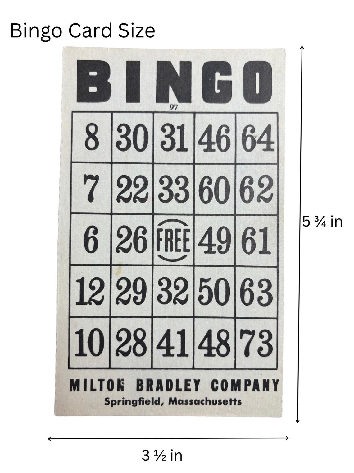 Vintage Bingo Junk Journal Card Circus Fair Summer Time - Etsy