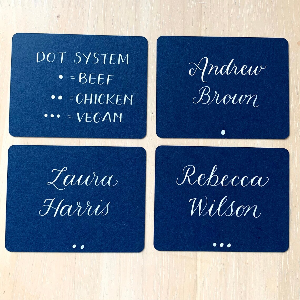 Meal Selection Place Card - Etsy