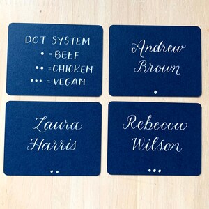Meal Selection Place Card - Etsy