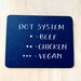 Meal Selection Place Card - Etsy