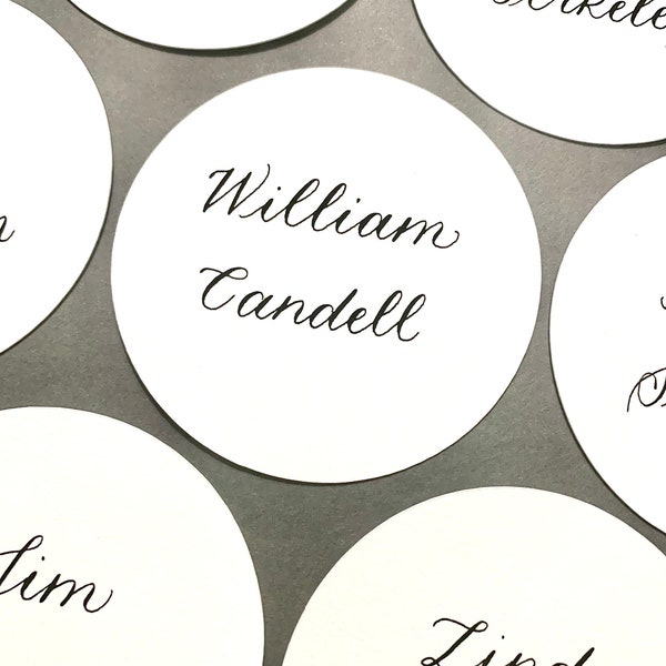 Circle Place Card - Etsy
