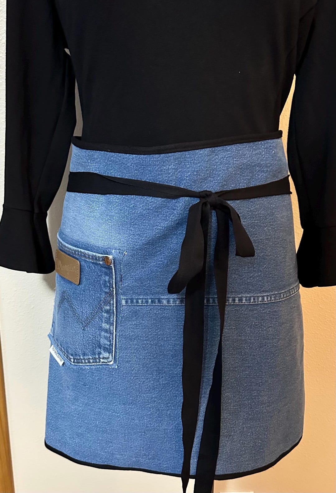 Upcycled Denim Apron. Two of a Kind!!! - Etsy