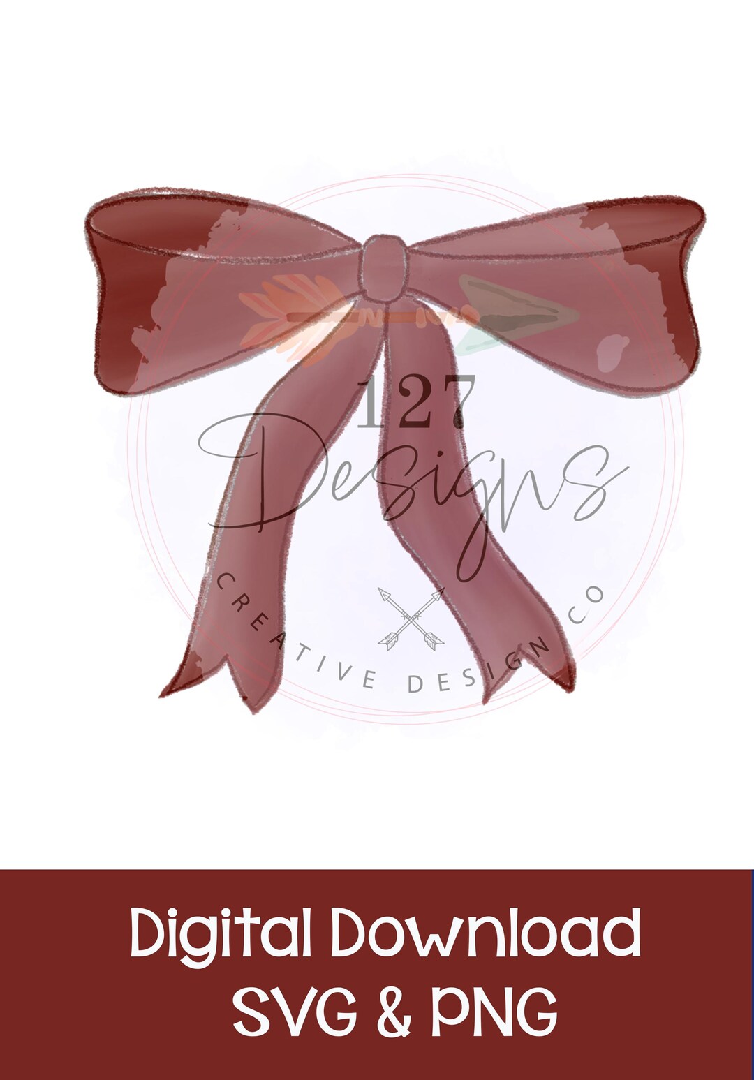 Maroon Bow Png, Maroon Bow Svg, Watercolor Bow, Watercolor Bow Png ...