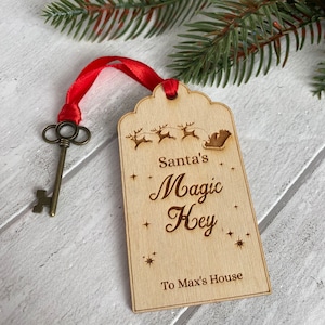 Father Christmas’ and Santa’s Personalised Magic Key - Etsy