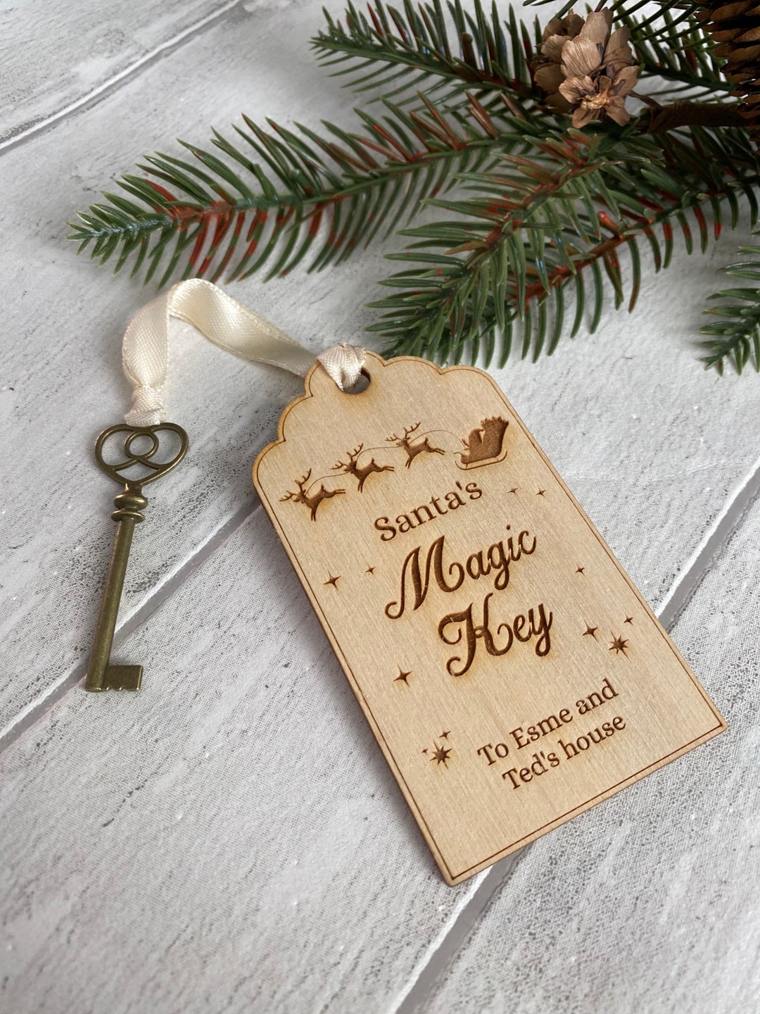 Father Christmas’ and Santa’s Personalised Magic Key - Etsy