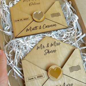 Personalised Wedding Money Envelope | Wedding Money Wallet | Wooden ...