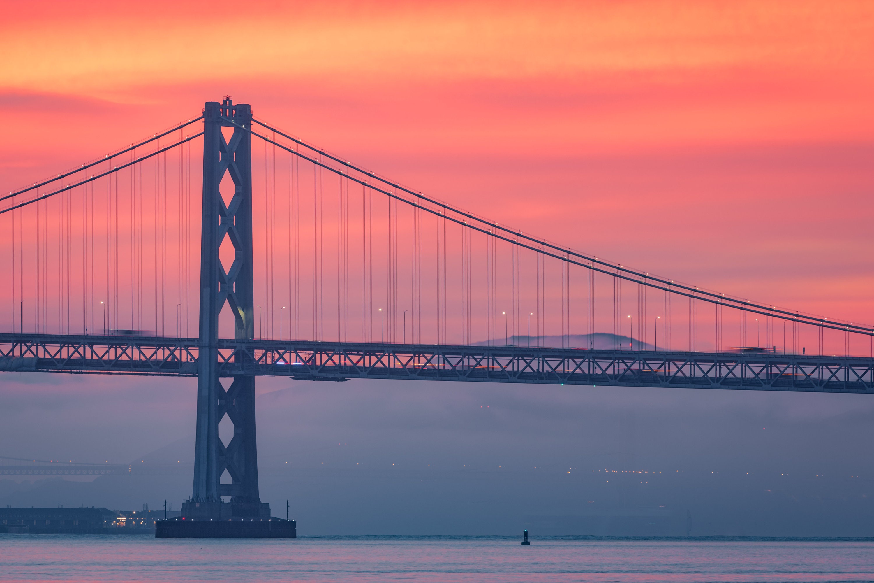 Bay Bridge Photo, Pastel Large Wall Art - Limited Edition - Etsy