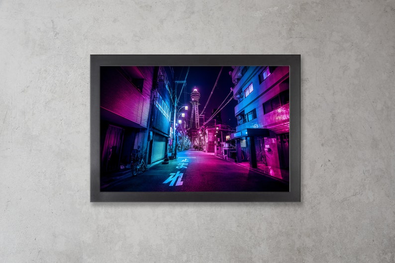 Cyberpunk Photography, Osaka, Japan, Wall Art Print - Etsy