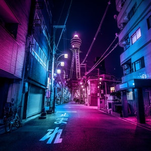 Cyberpunk Photography, Osaka, Japan, Wall Art Print - Etsy