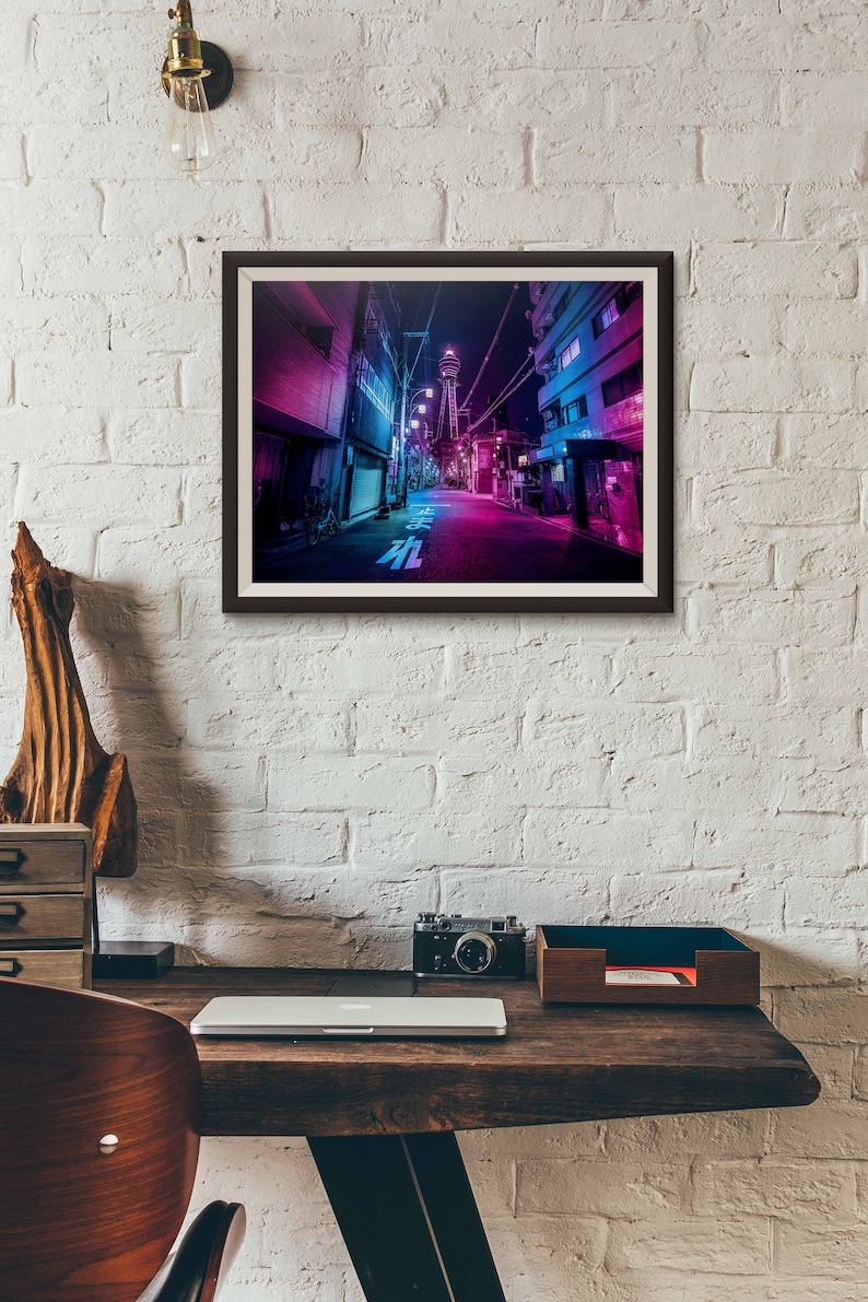Cyberpunk Photography, Osaka, Japan, Wall Art Print - Etsy