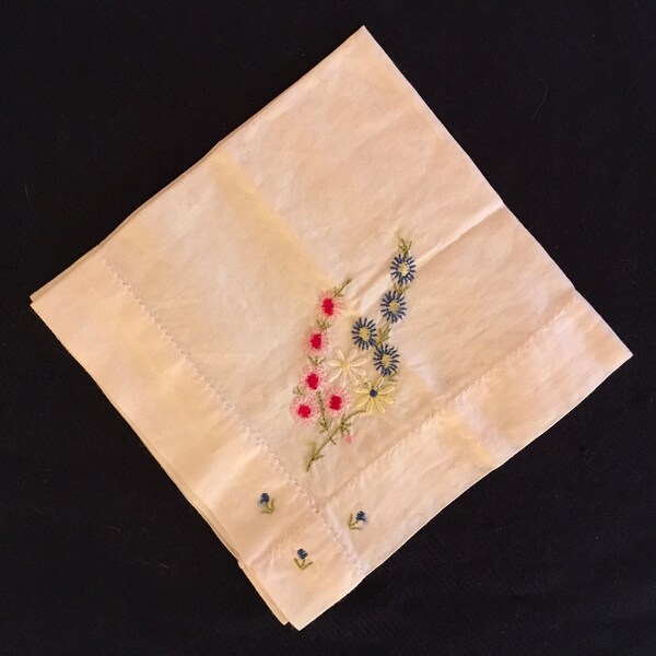 Floral Handkerchief - Etsy