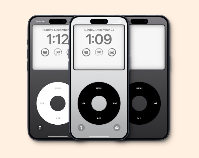 IPhone Lockscreen Classic Ipod Wallpaper Pack [3 HD Images] - Etsy