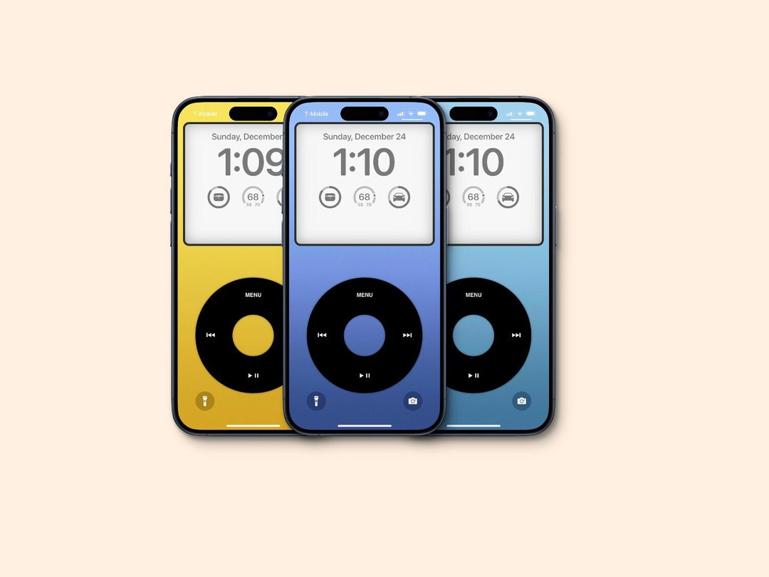 IPhone Lockscreen Classic Ipod Wallpaper Pack [3 HD Images] - Etsy