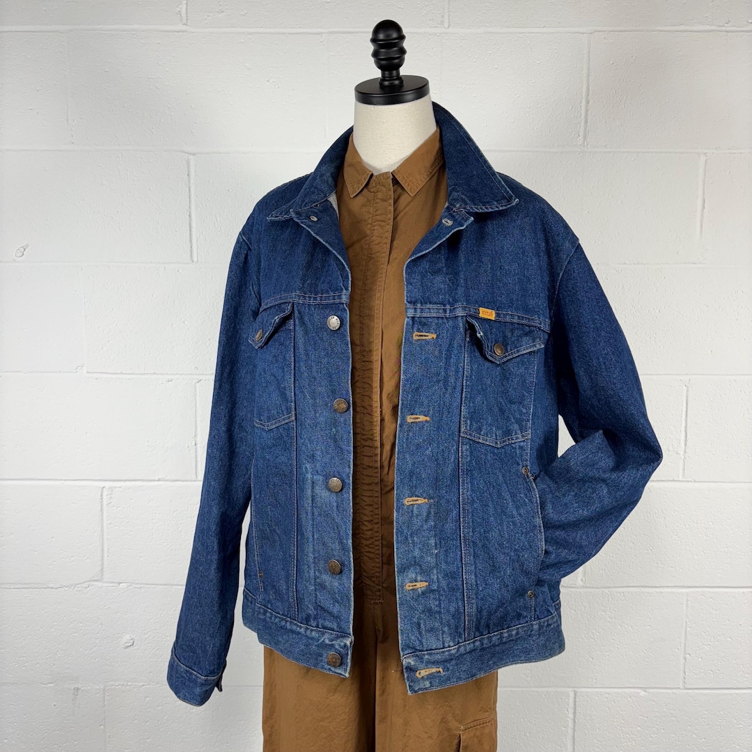 Vintage 70s Rustler Type 3 Trucker Jacket Dungaree Denim USA Western ...