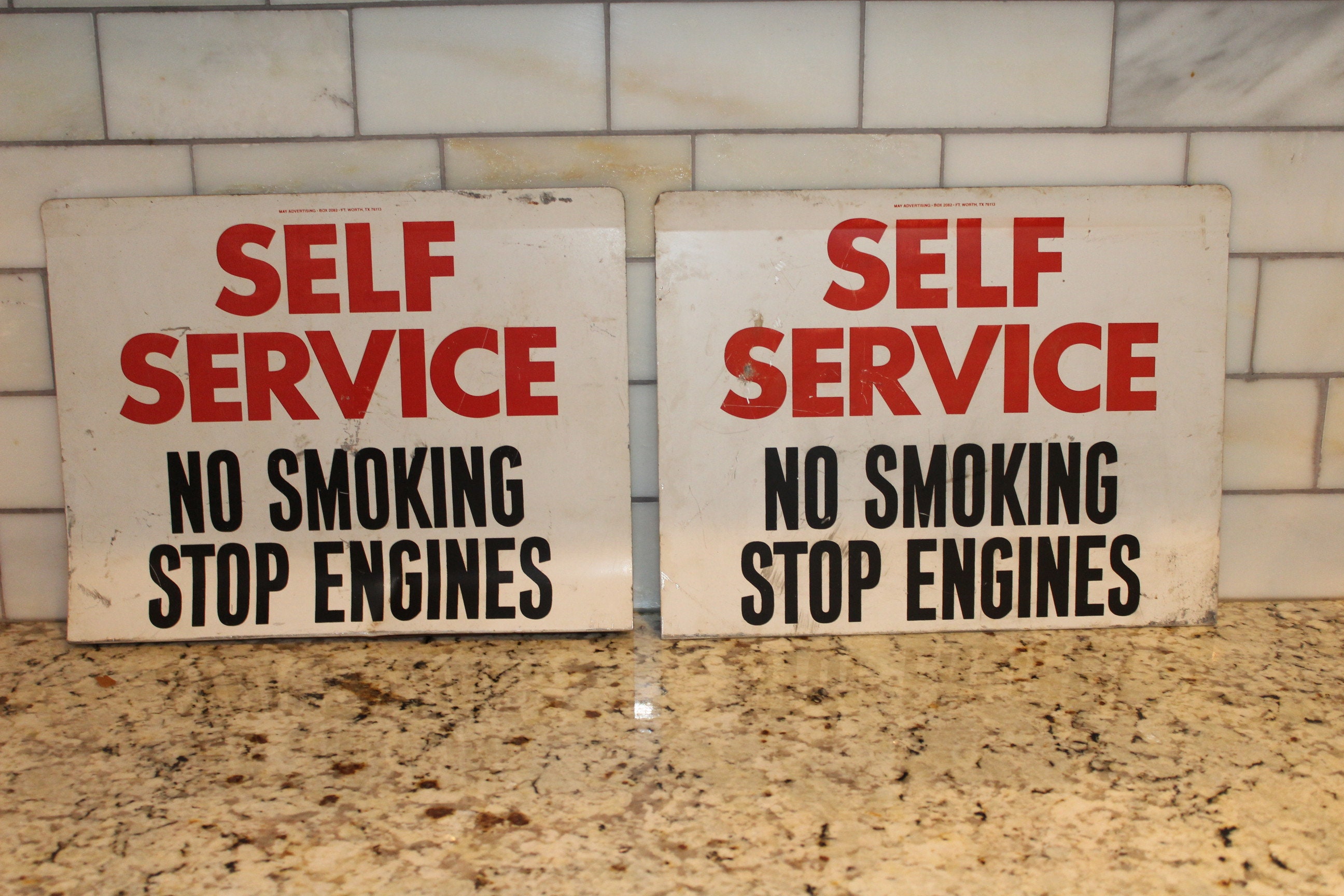 Self Service No Smoking Stop Engines Flange Gas Station Pump - Etsy