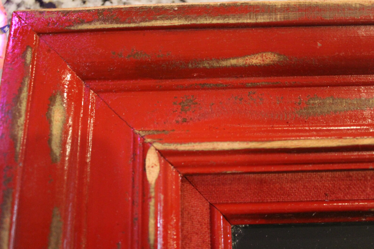 Red Chalk Board With Chalk on Re-purposed Up-cycled - Etsy