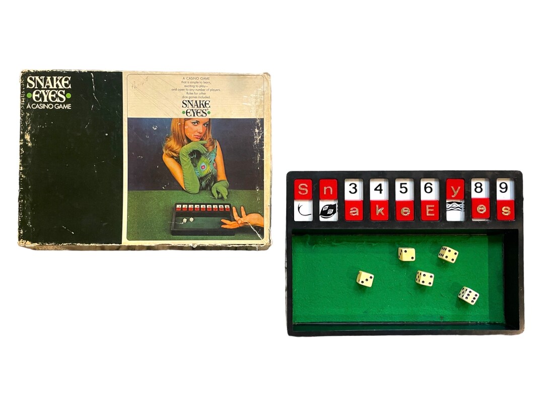 1968 Snake Eyes Casina Game - Dice Game, Board Game, Vintage, Retro ...