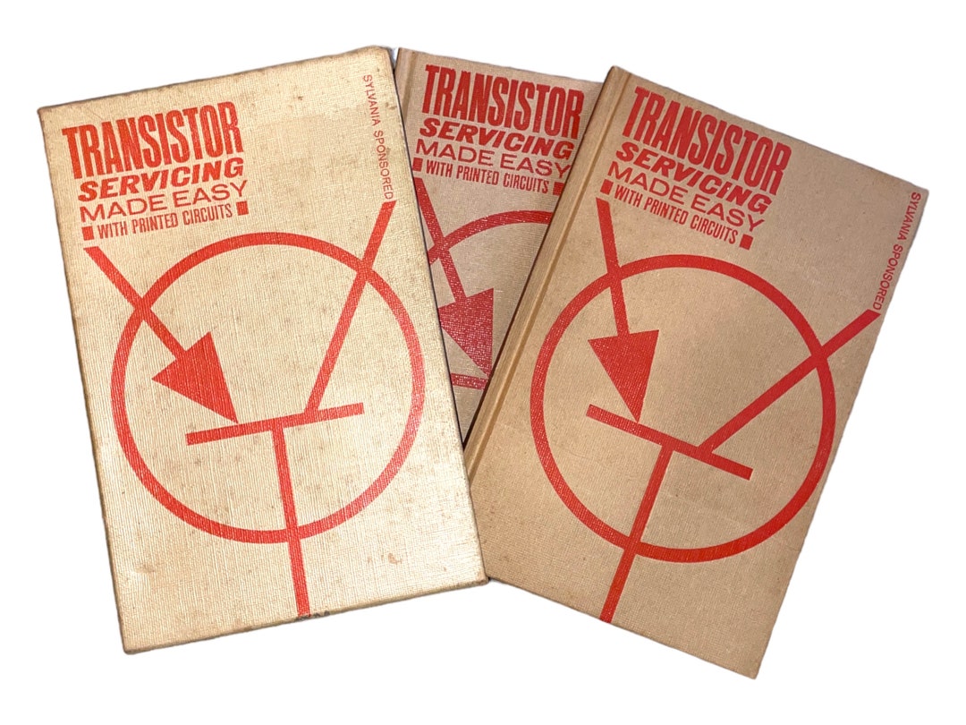 1962 Transistor Servicing Made Easy Book Manual Set - Book One and Book ...