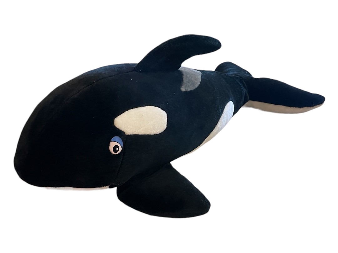 HUGE Vintage 31 Seaworld Killer Whale Orca Shamu Plushie Stuffed Animal ...