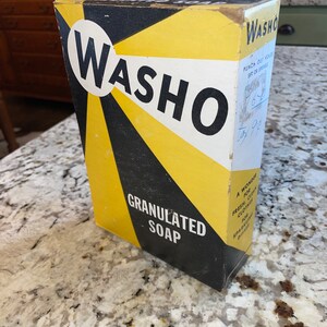 Washo Granulated Soap Unopened - Marvelous for Fresh, Clean Clothes and ...