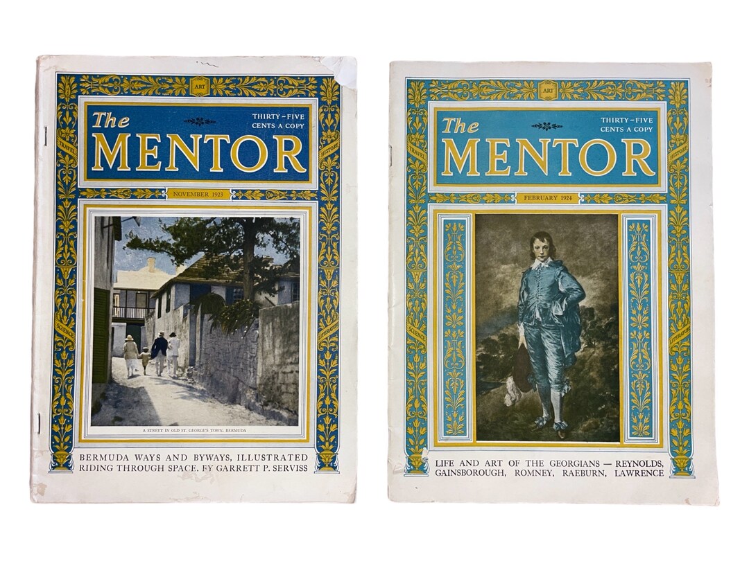 1920s the Mentor Magazine - Choice of February 1924 Blue Boy Cover or ...