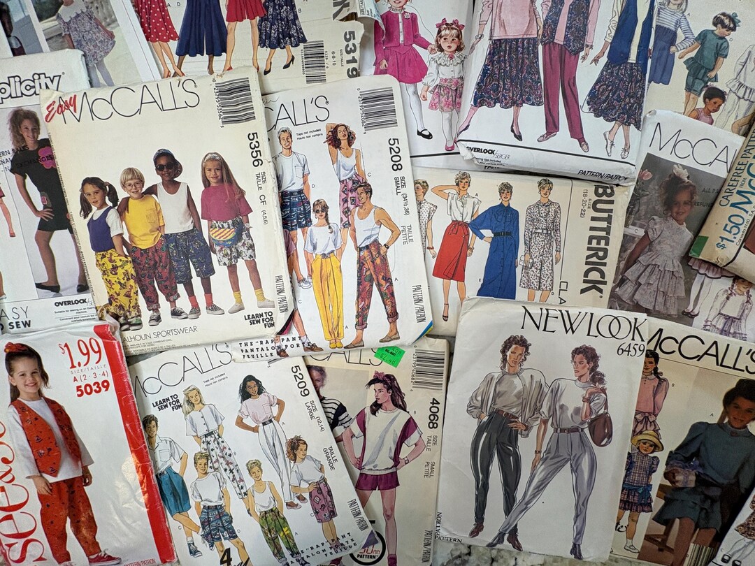 1990s 20 Vintage Sewing Patterns - Retro Style, Mccall’s, Simplicity ...
