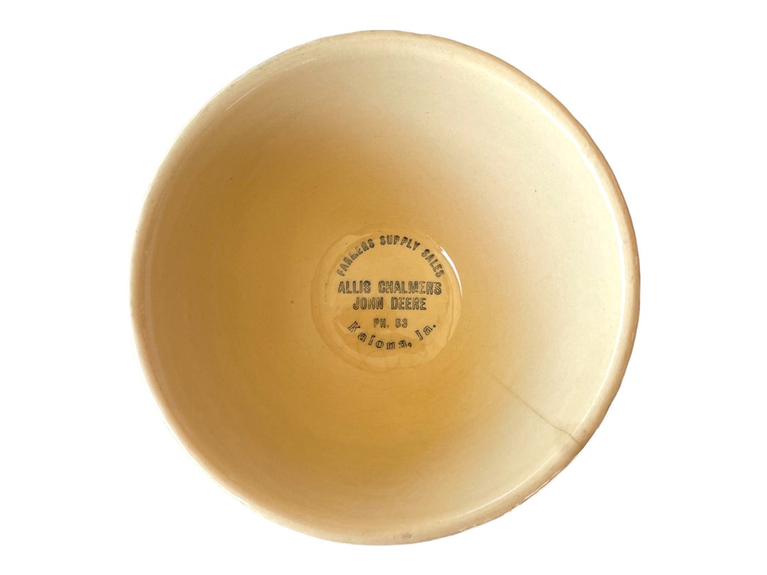 Watt Pottery John Deere Allis Chalmers Advertising Bowl - Apple, 6, USA ...