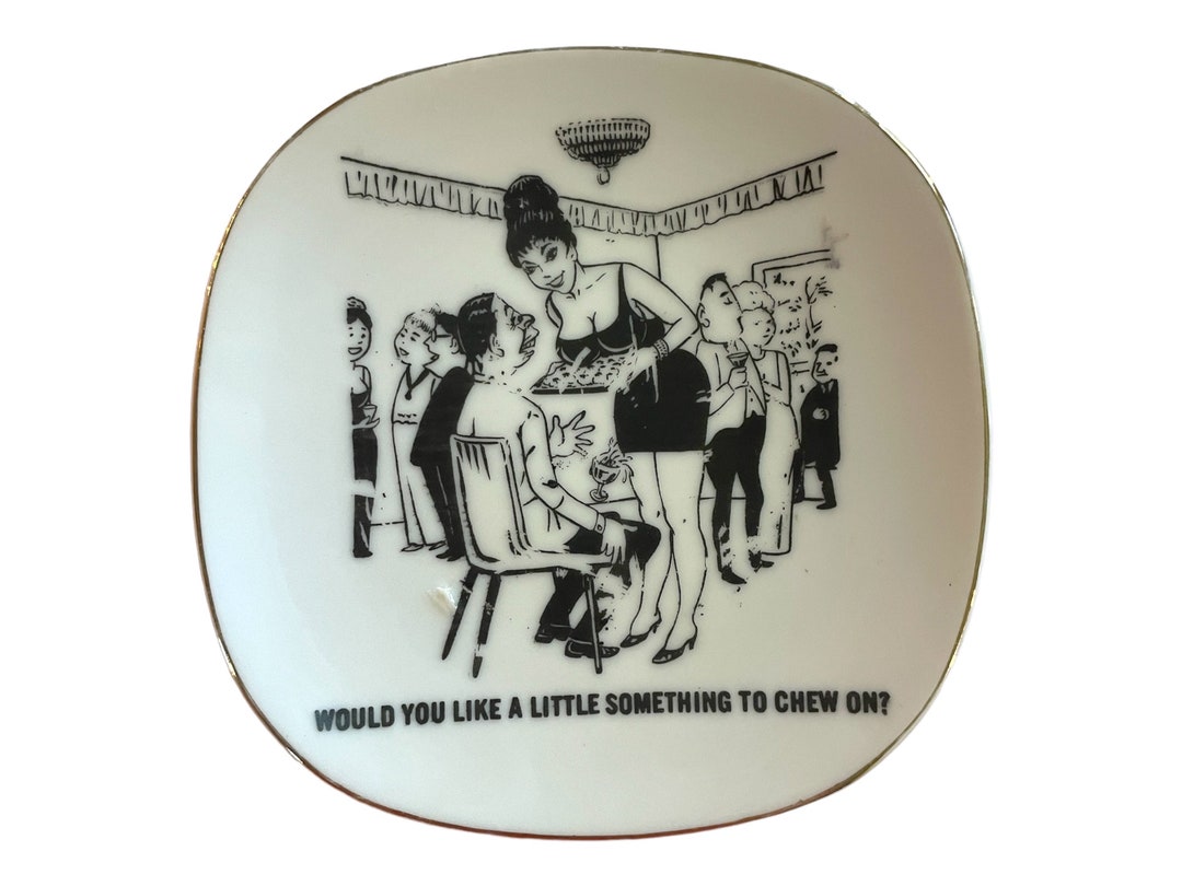 Midcentury Humor Naughty , Risque, Vintage Trinket Dish Catch All, Sexy ...