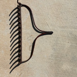 Rusty Farmhouse Rake Heads Choice Storage, Key Holder, Wine Glass, Mug ...