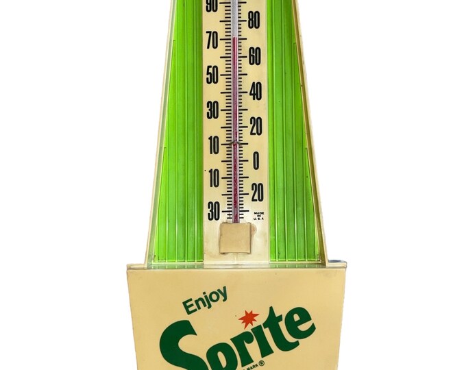 Midcentury Sprite Advertising Thermometer- Enjoy Sprite, Trademark ...