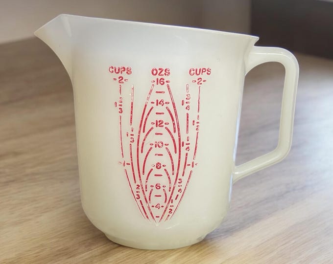 Vintage Tupperware Measuring Cup - 2 Cup Mcm, Midcentury Bakeware ...
