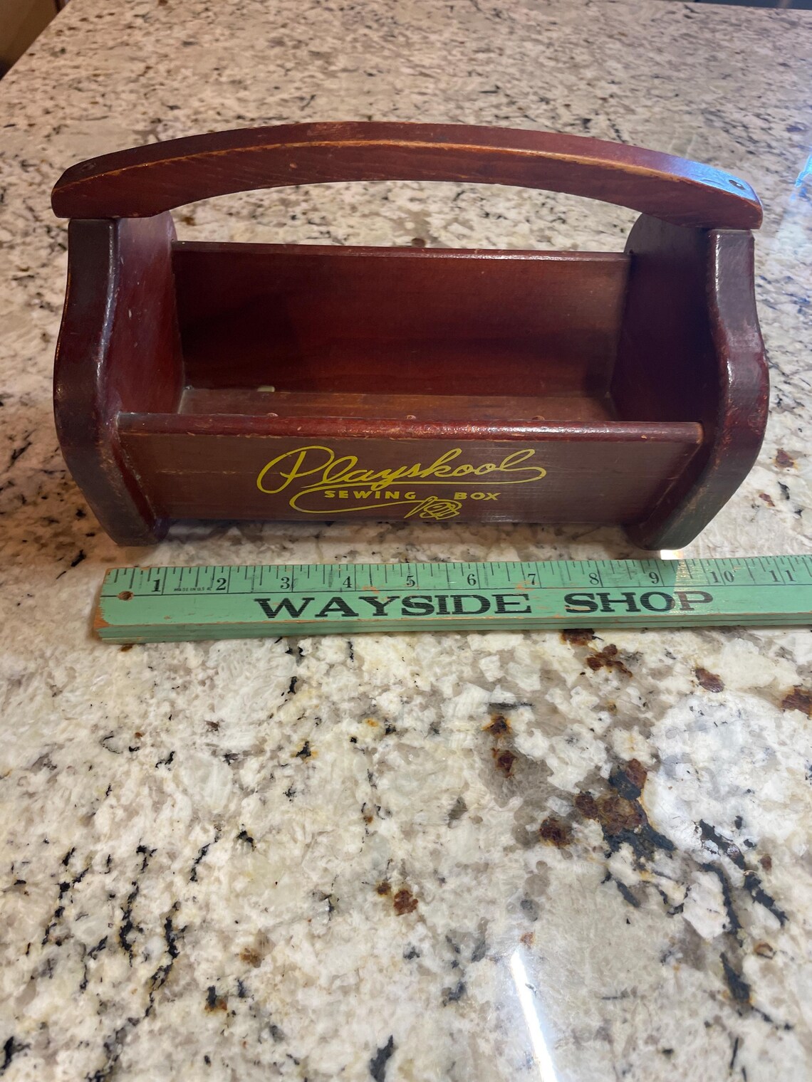 Vintage Playskool Sewing Box - Great Graphics- Spool, Needle, Thread ...