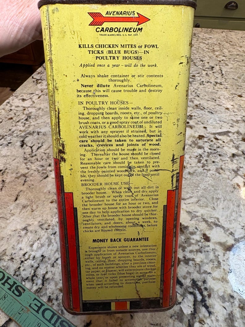 Avenarius Carbolineum Mite Killer Wood Preserver Advertising Tin ...