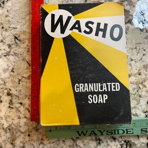 Washo Granulated Soap Unopened - Marvelous for Fresh, Clean Clothes and ...