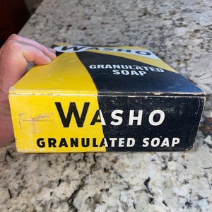 Washo Granulated Soap Unopened - Marvelous for Fresh, Clean Clothes and ...
